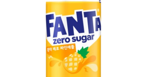 Fanta (COREEA DE SUD) Zero Pineapple - suc fara zahar cu gust de ananas ...