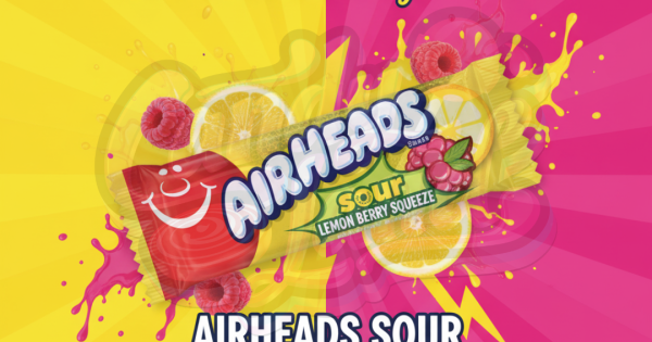 Airheads Bar Sour Lemon Berry Squeeze 15.6g