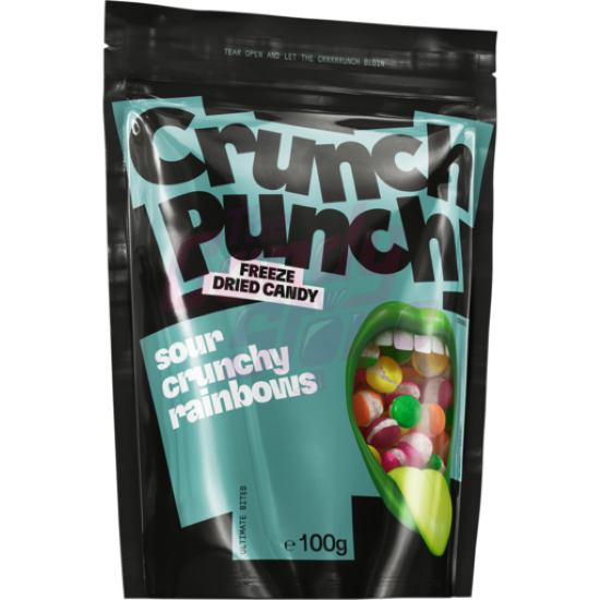 Crunch Punch Sour Crunchy Rainbows 100g