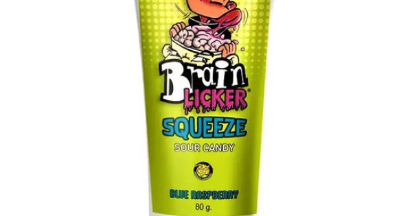 Brain Licker Squeeze Tube Blue Raspberry - bomboană lichidă cu gust de ...
